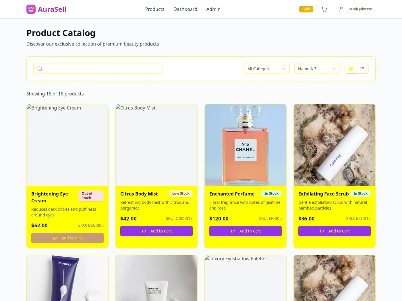 AuraSell - B2B E-commerce Platform for Beauty Advisors