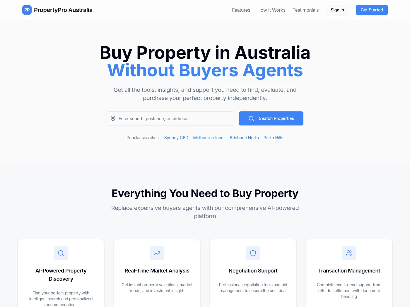 Aussie Property Agentless Platform