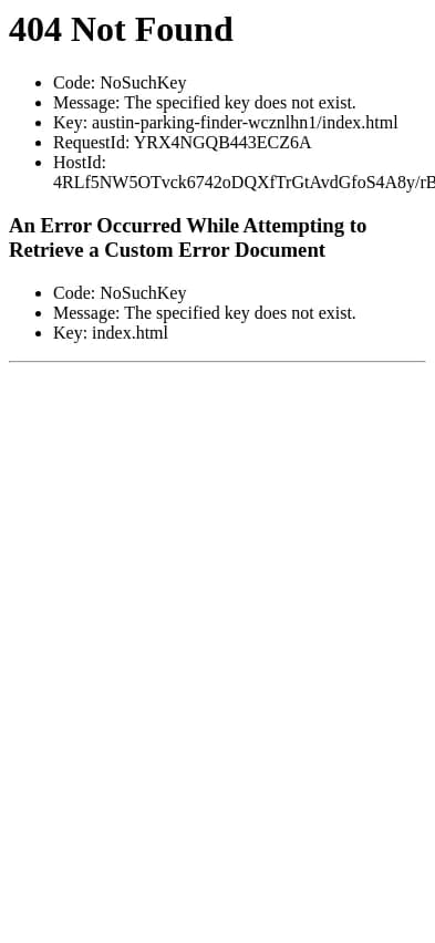 Austin Downtown Parking Finder