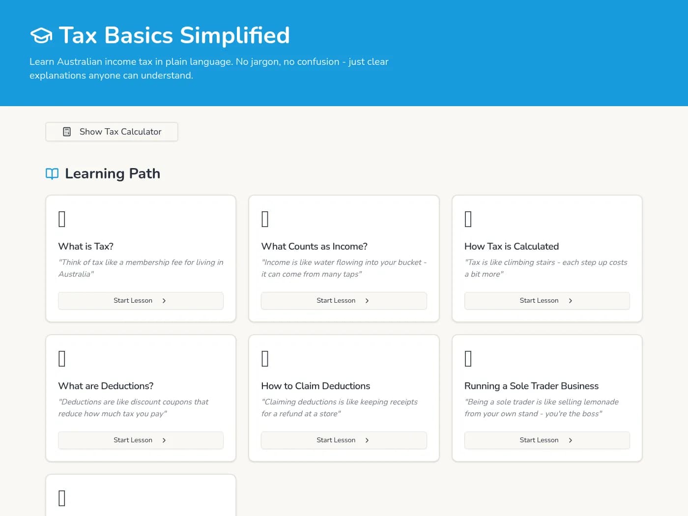 Tax Basics Simplified for Australia: Interactive Teacher for Everyone