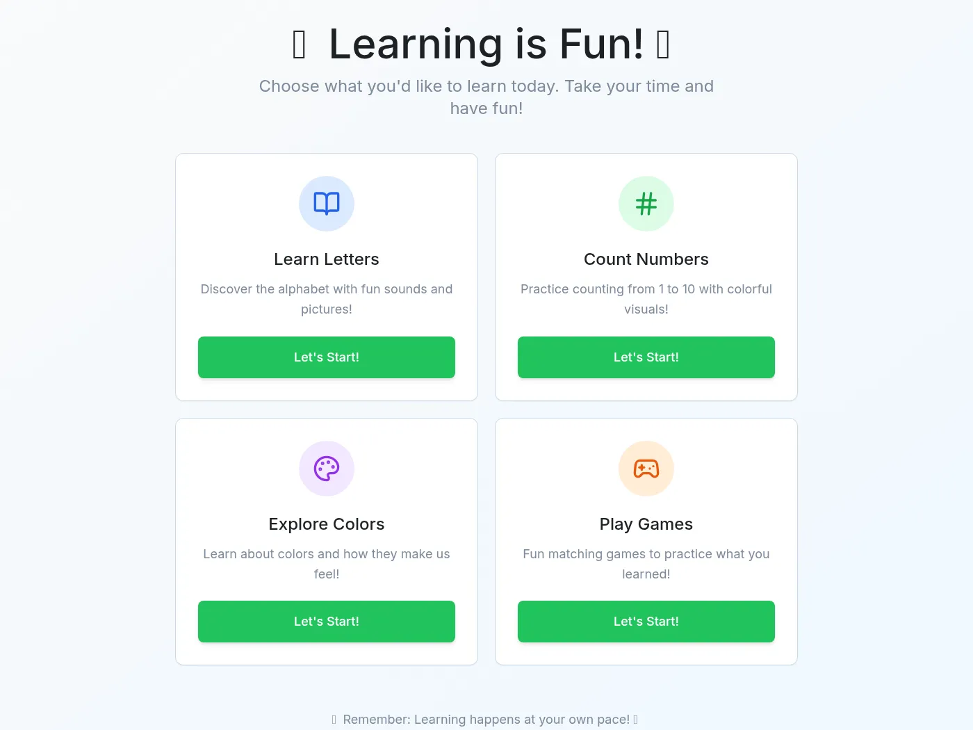 Interactive Learning Platform for Autistic Children