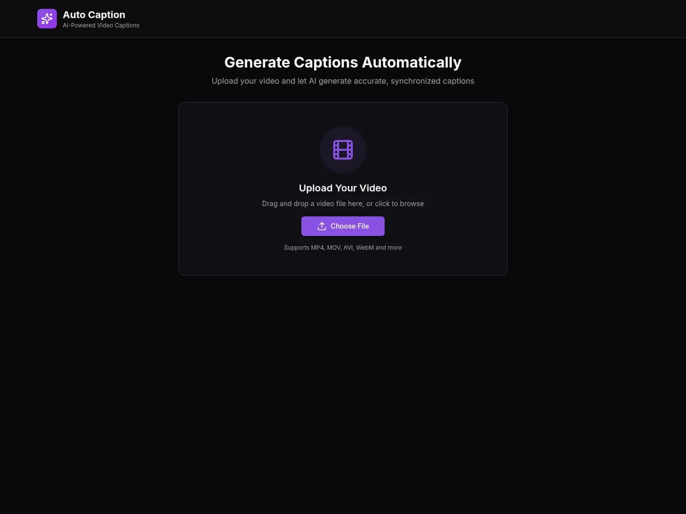 Auto Caption Generator