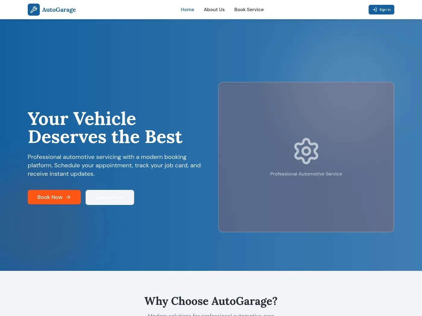 Auto Garage Management & Booking Platform