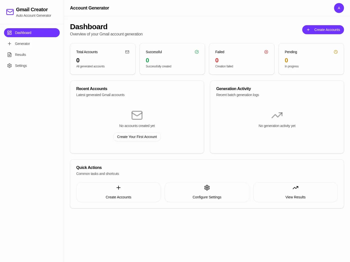 Auto Gmail Account Creator