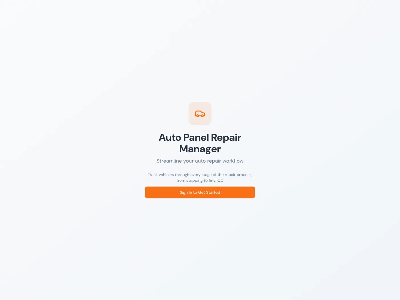 Auto Panel Repair Workflow Manager