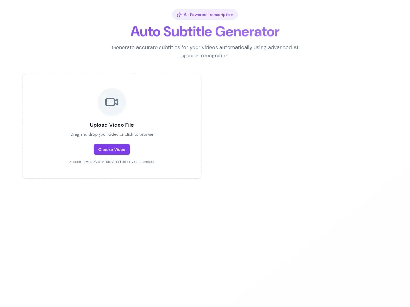 Auto Subtitle Generator