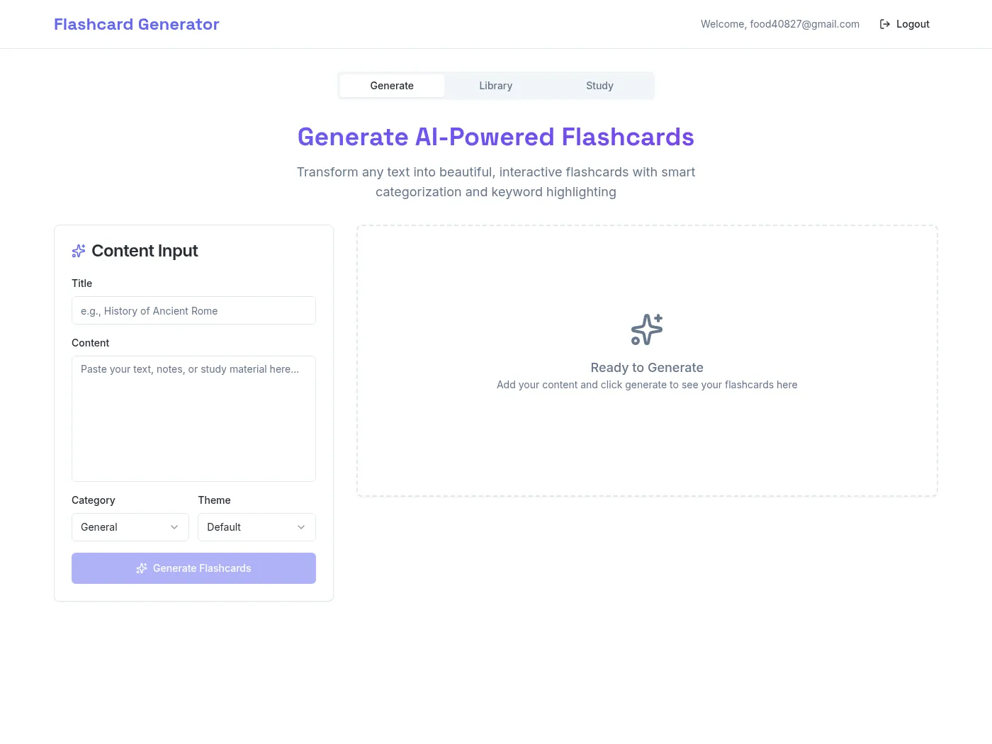 Auto UI Flashcard Generator