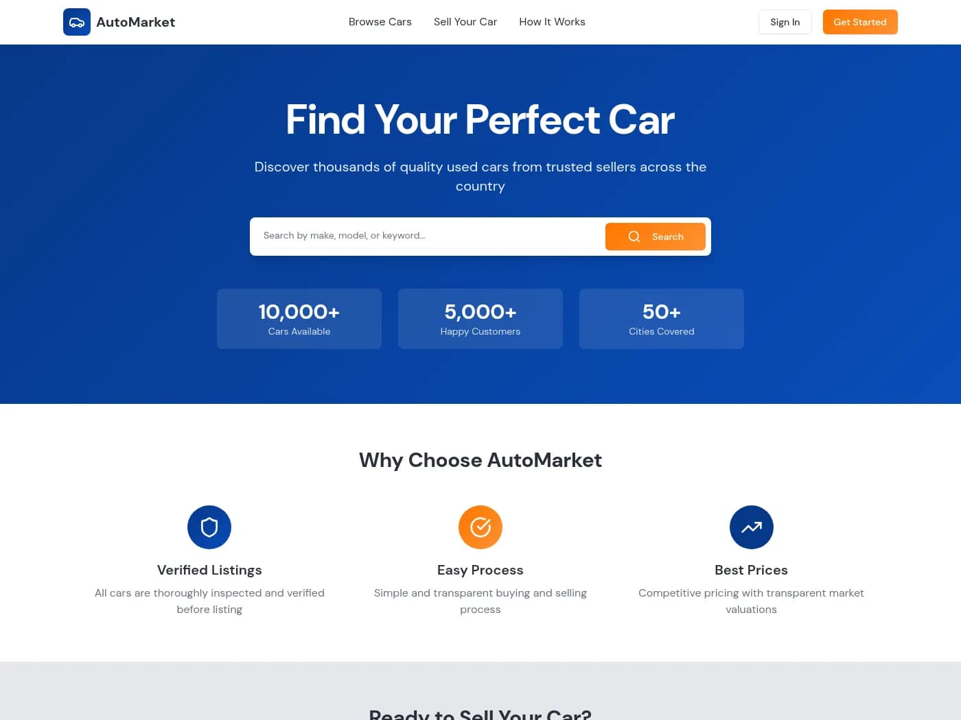 Auto1 Inspired Online Car Marketplace