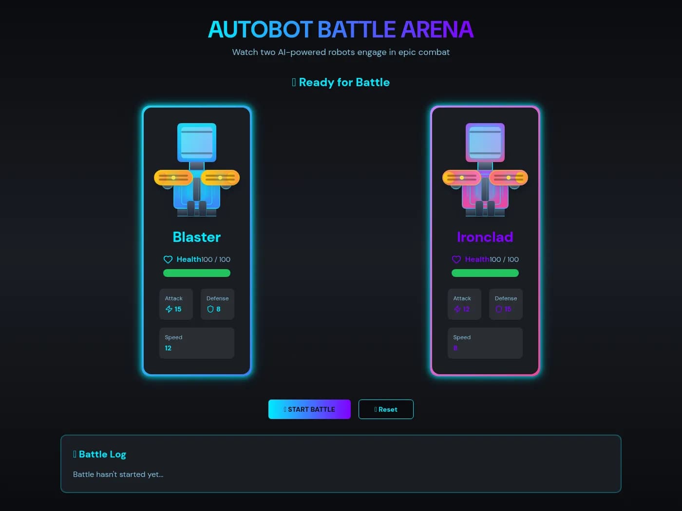 Autobot Battle Arena