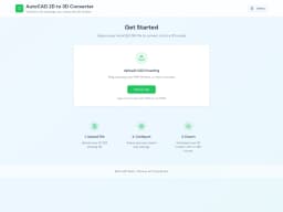 AutoCAD 2D to 3D Converter