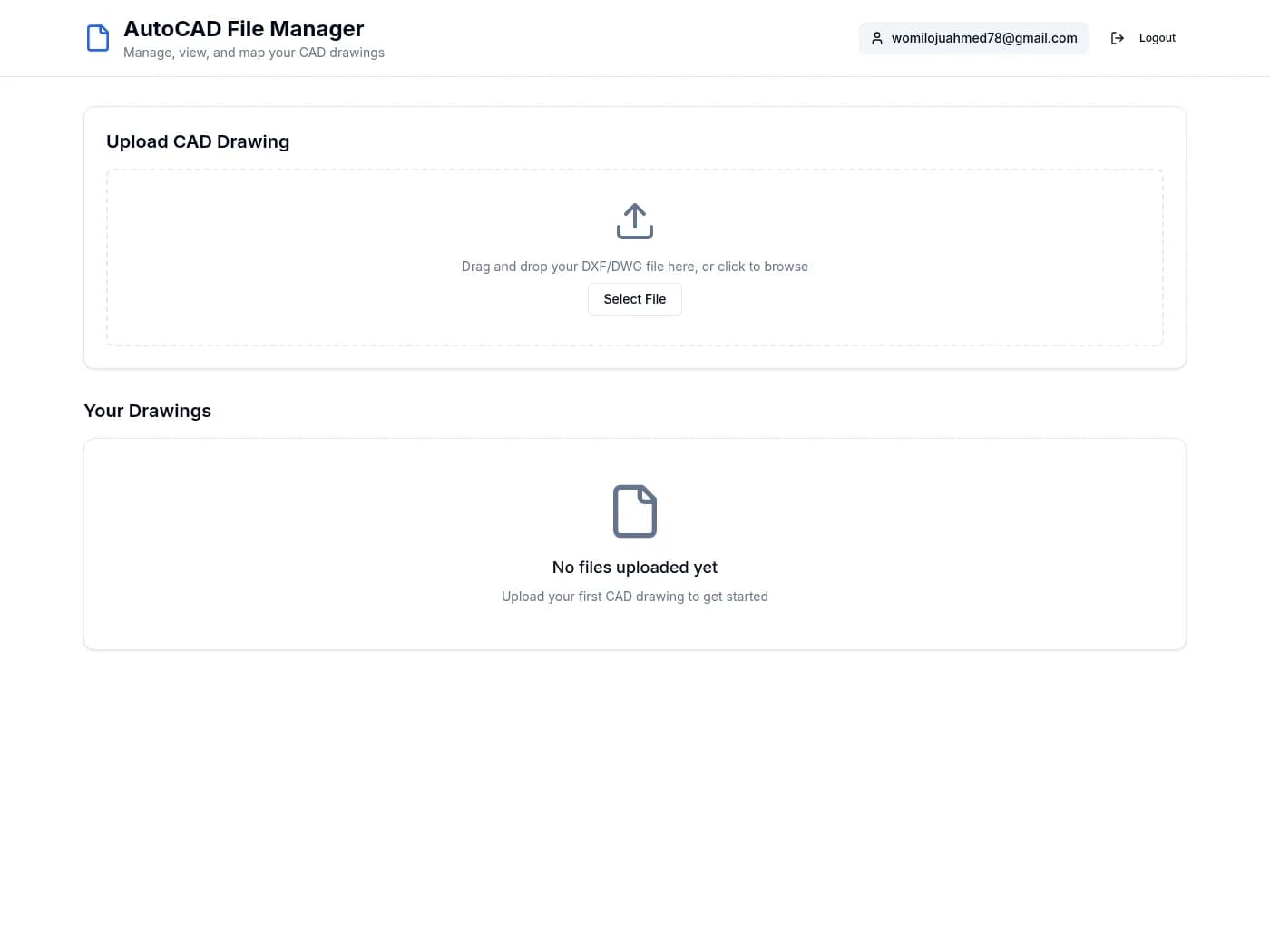 AutoCAD File Manager with Real-Time Plotting and Map Overlay