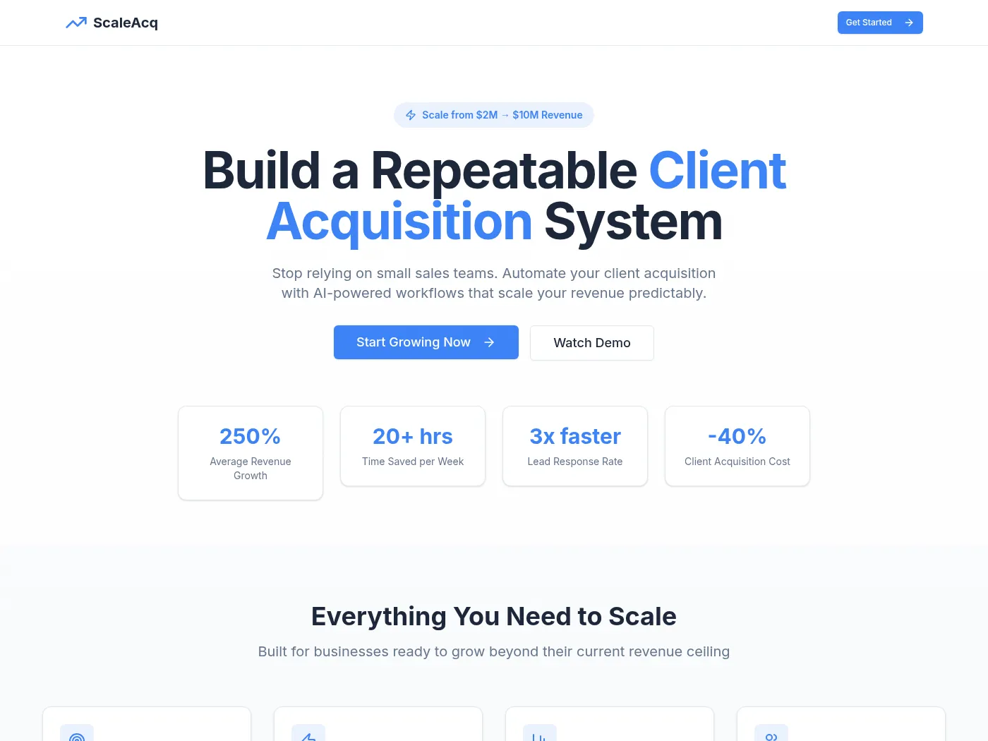 Automated Client Acquisition System