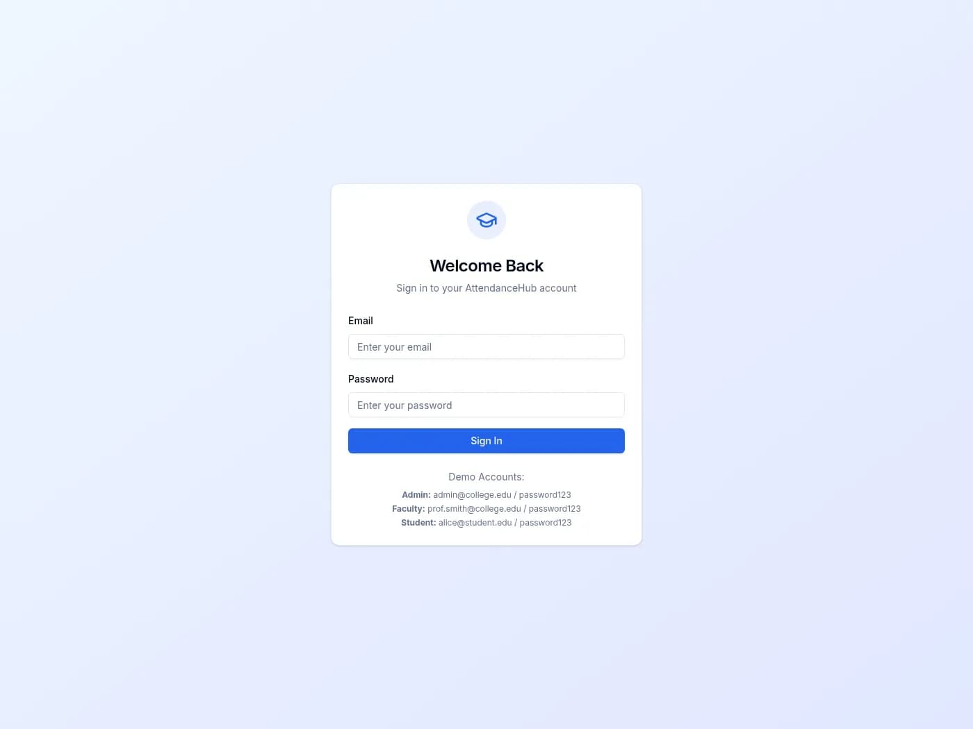 Automated College Attendance & Analytics Platform
