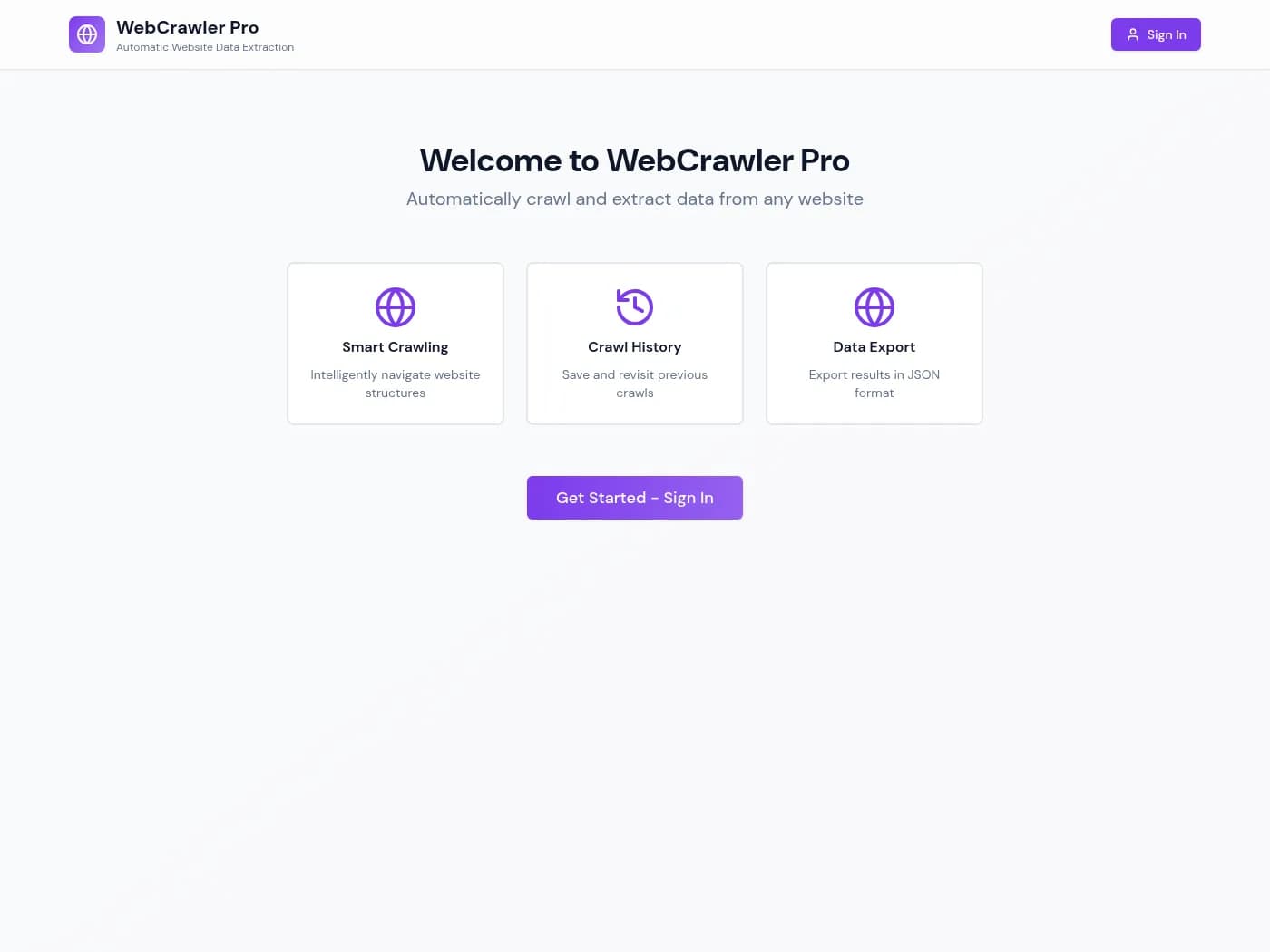 Automatic Website Crawler