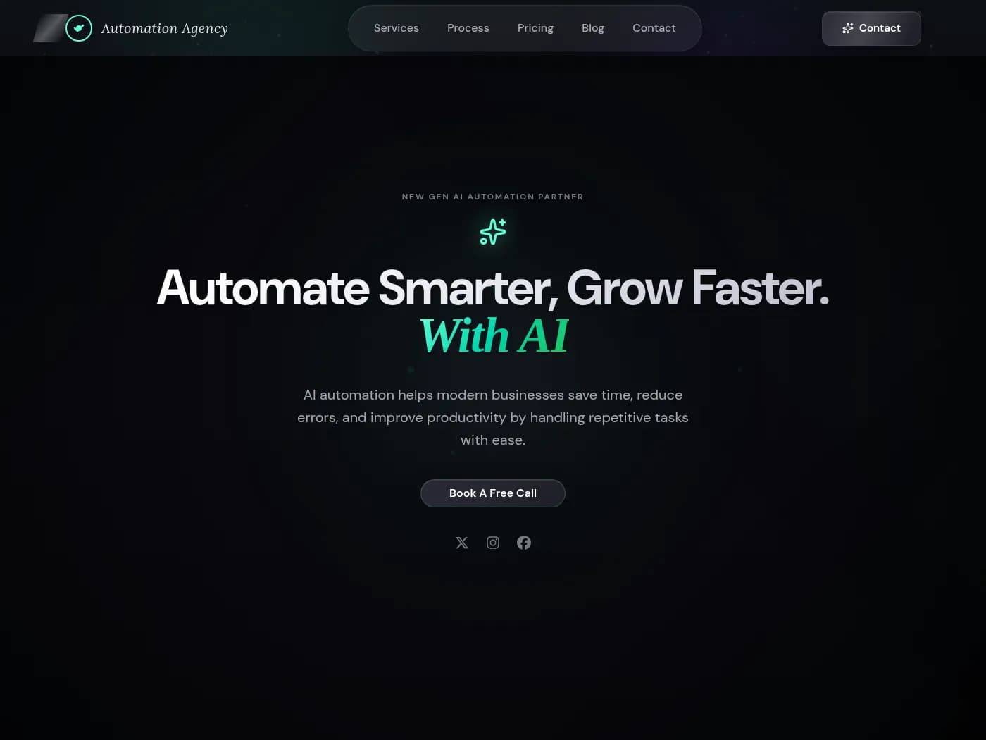 Automation Agency Website Builder