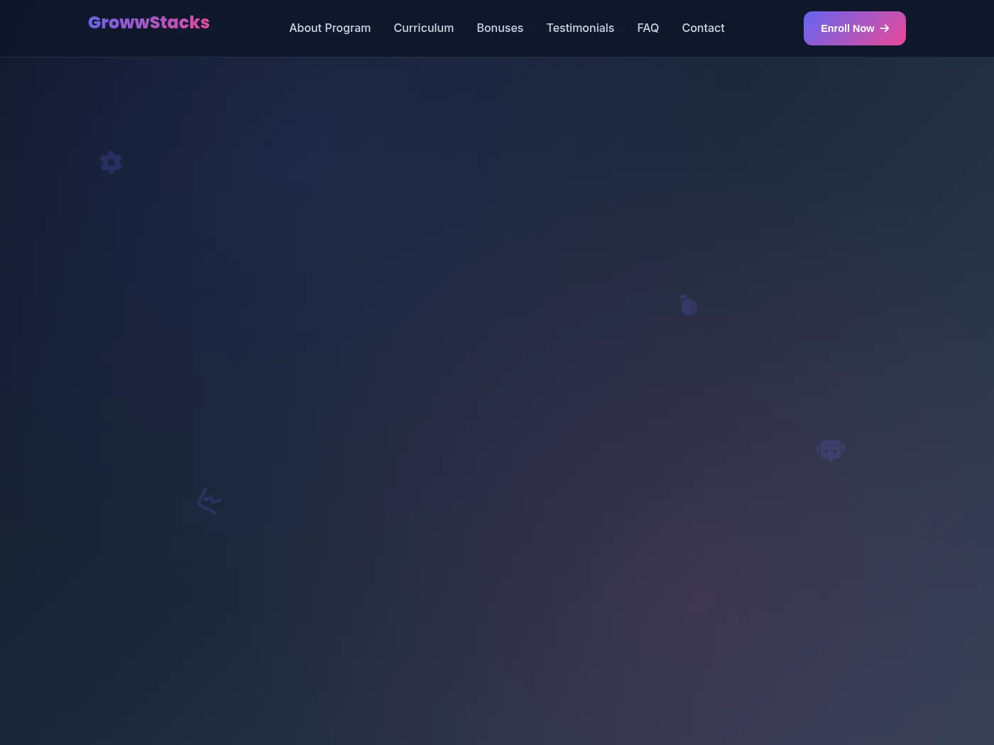 Automation DIY: Dynamic Landing Page for Premium Automation Training by GrowwStacks