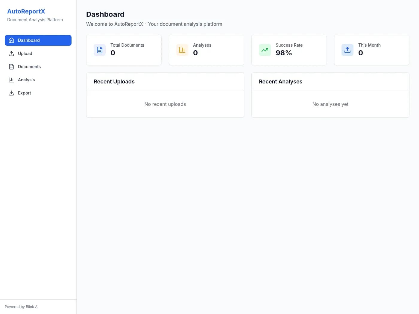 AutoReportX: Unified Document Upload, Analysis, and Reporting Platform