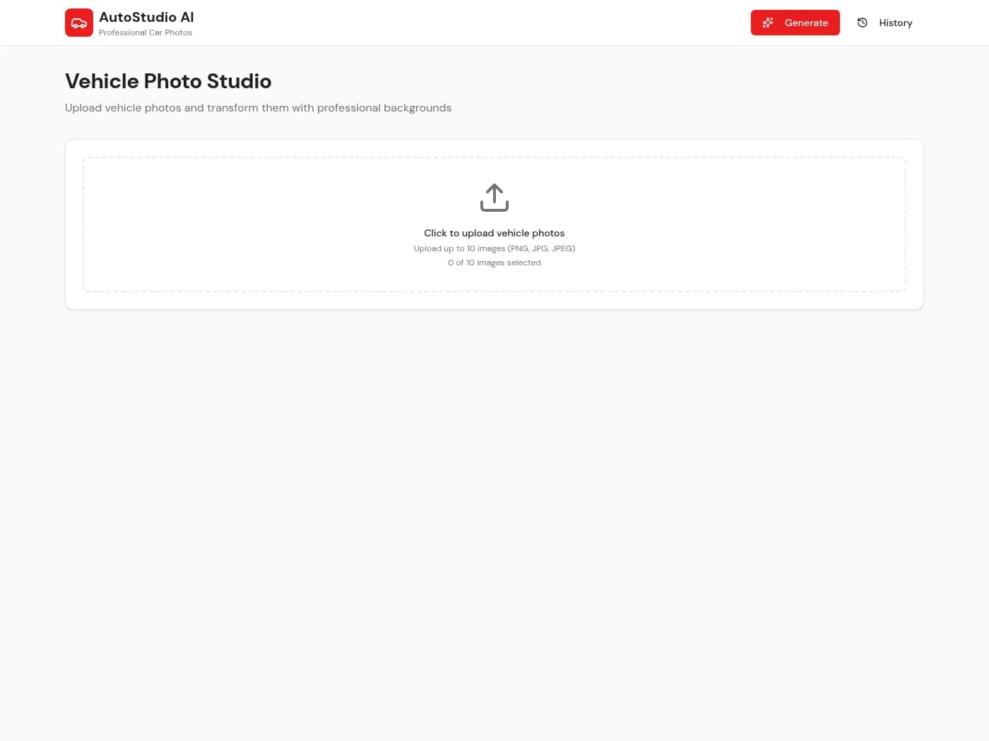 AutoStudio AI: Professional Car Photo Background SaaS
