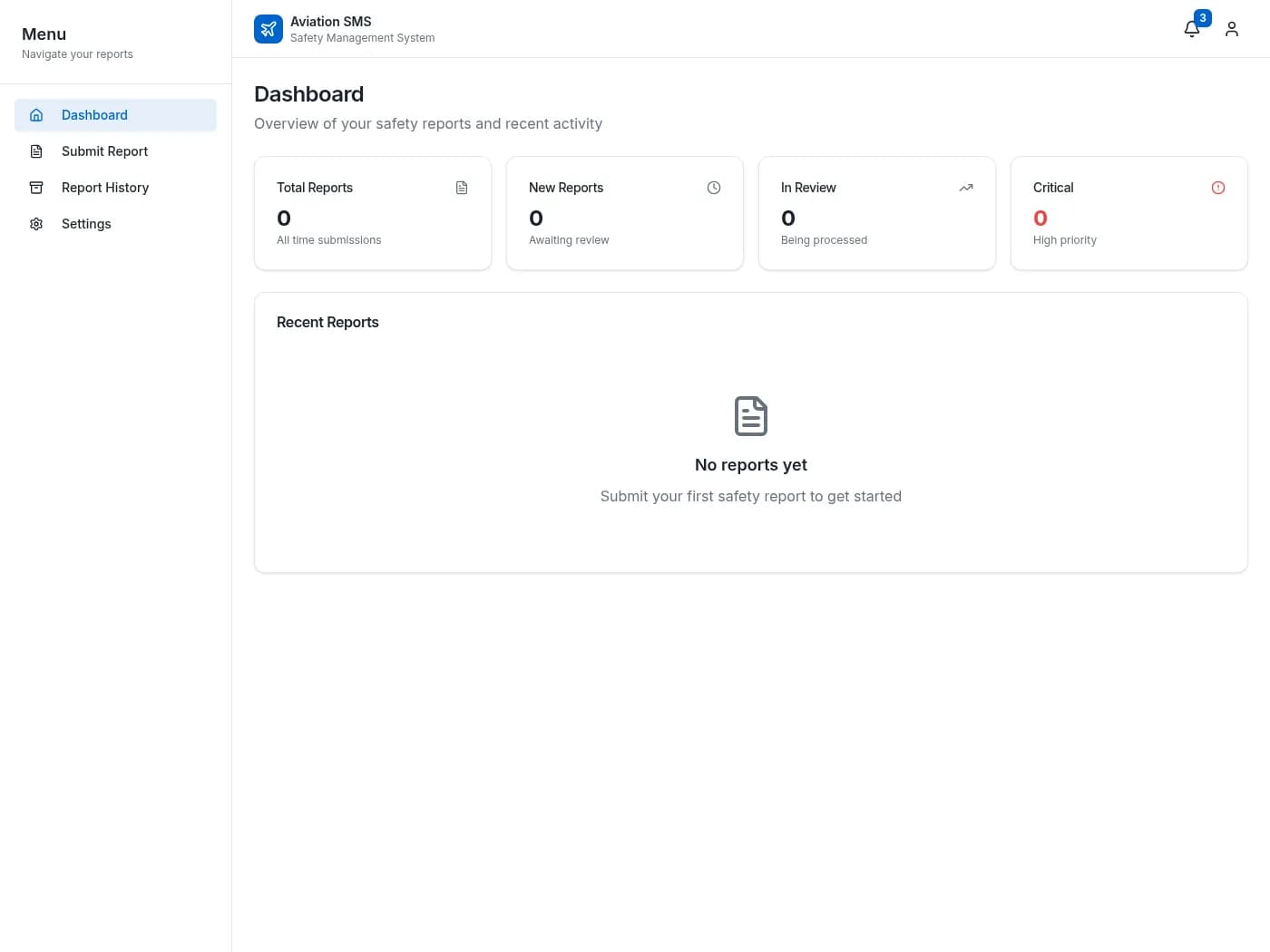 Aviation Safety Management SMS Report Analyzer
