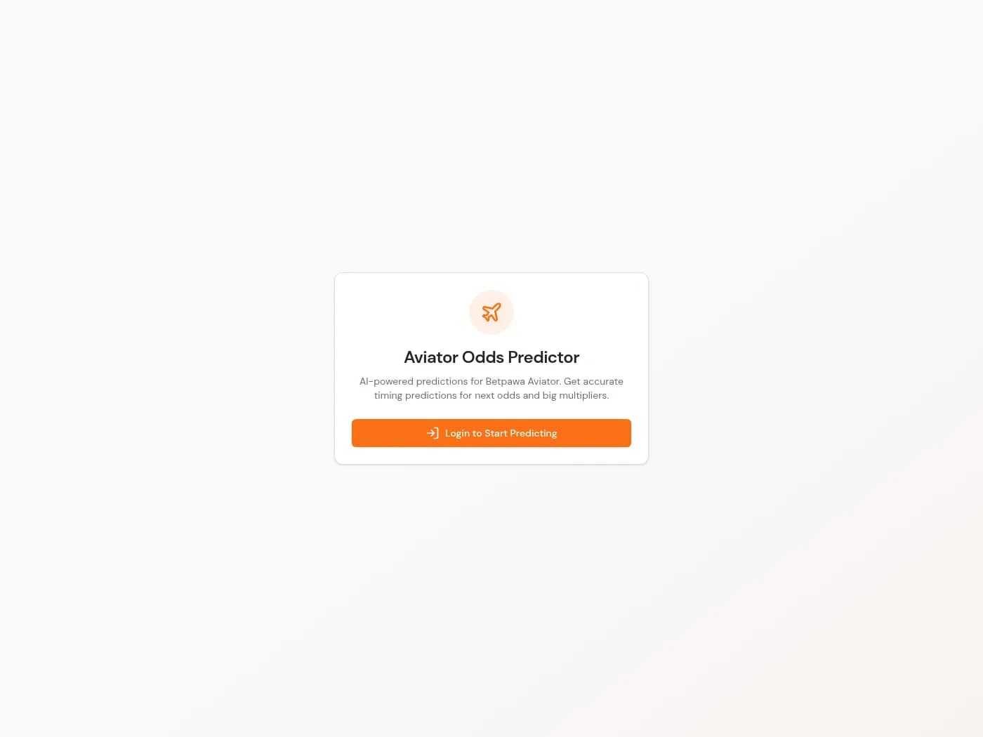 Aviator Odds Predictor Bot
