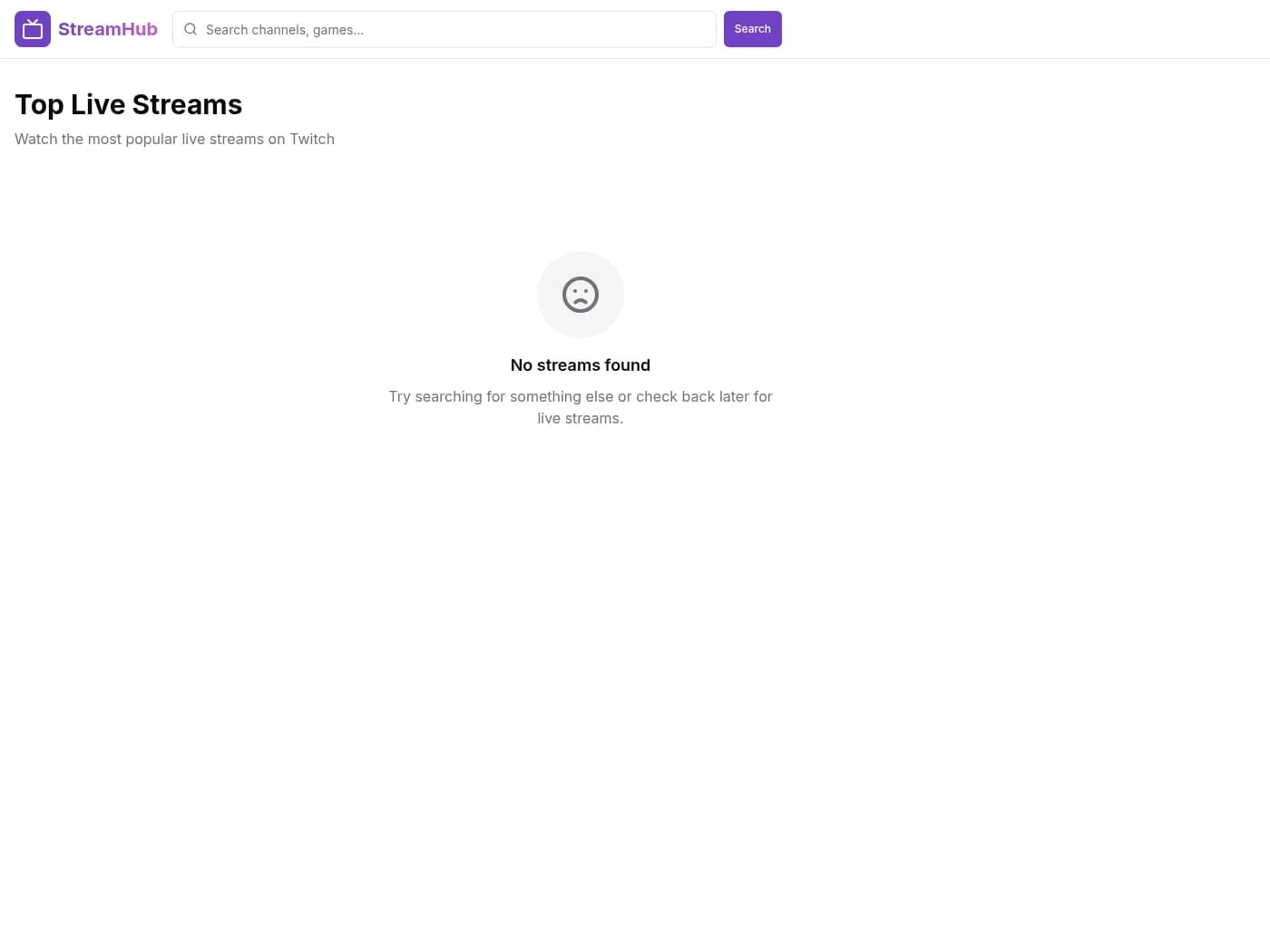 Awesome Twitch Player App