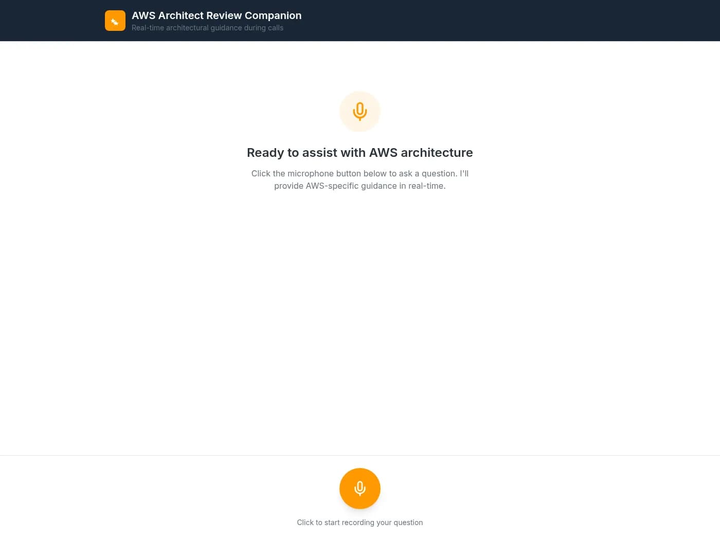 AWS Architect Review Companion Chatbot