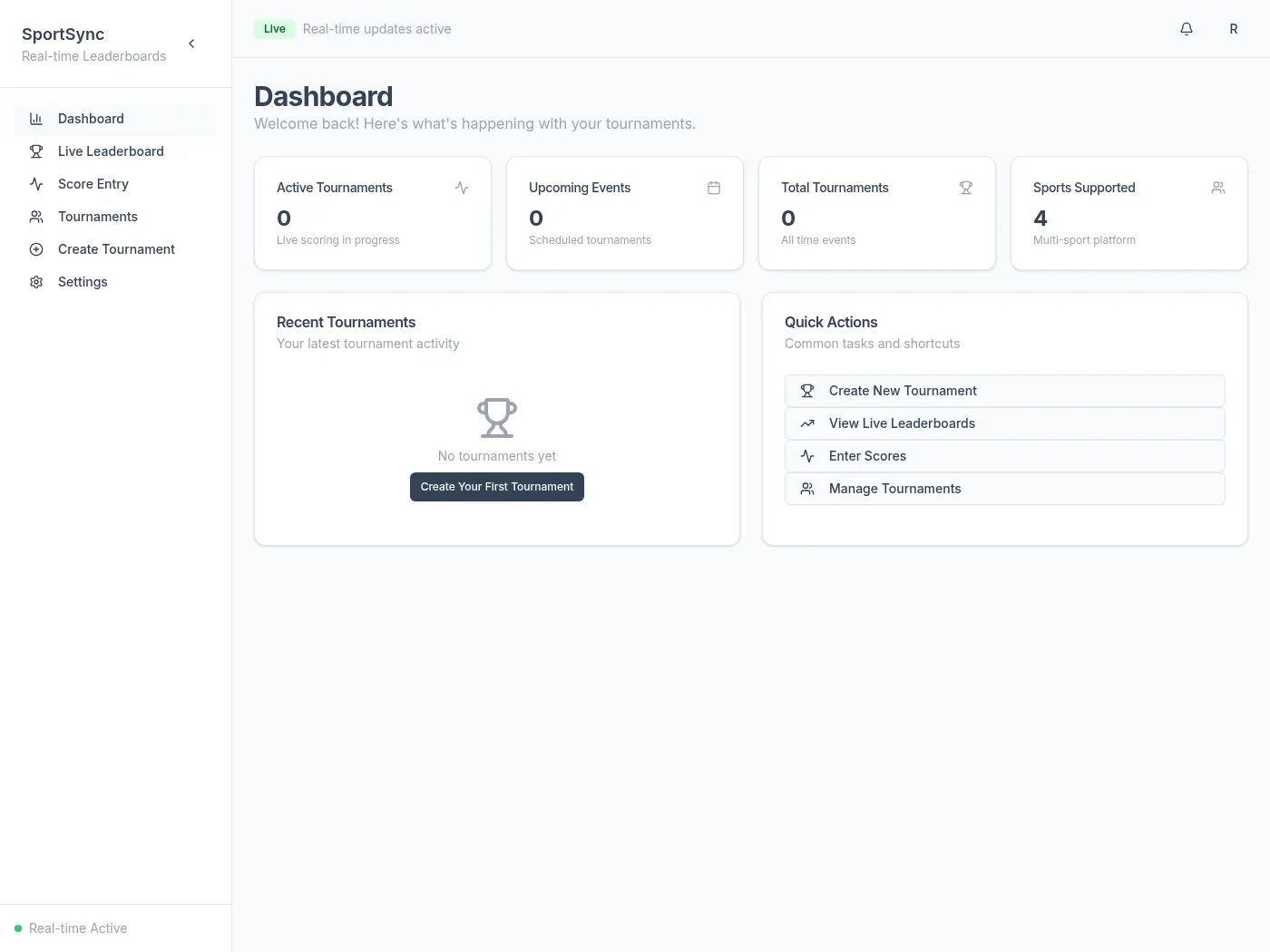 AWS-Powered Real-Time Multi-Sport Leaderboard Platform