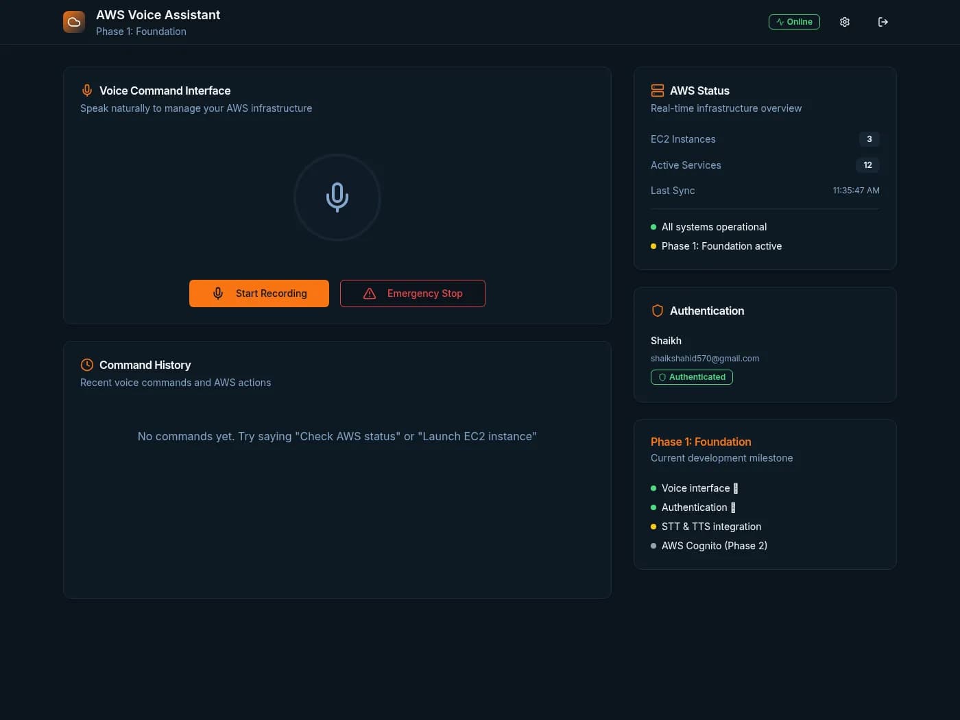 AWS Voice Assistant Agentic AI