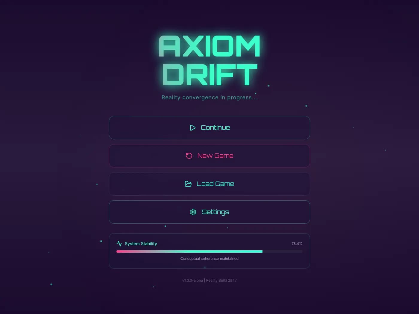 Axiom Drift: Immersive Psychological Horror Narrative Game as a PWA