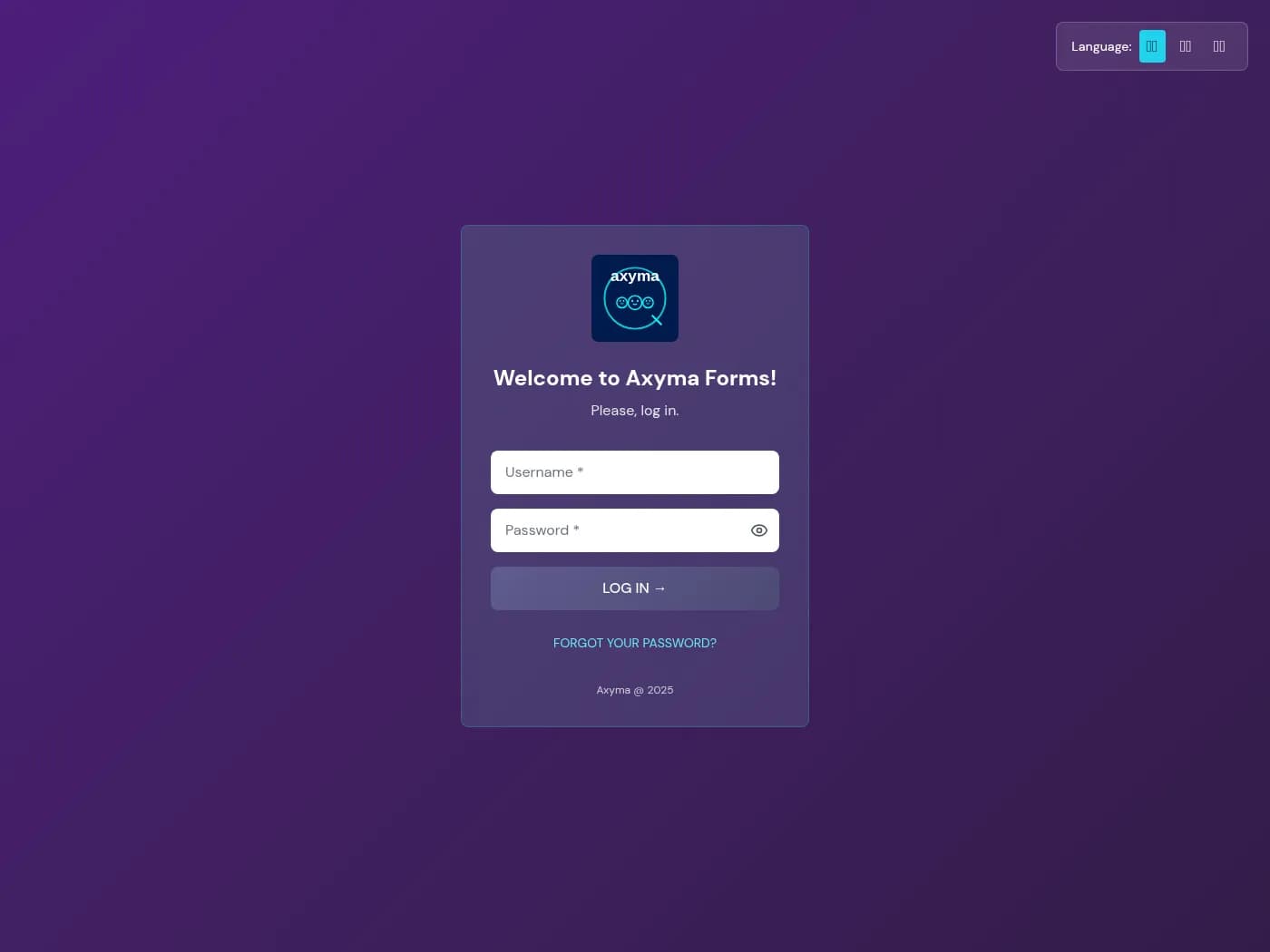 Axyma Admin Dashboard