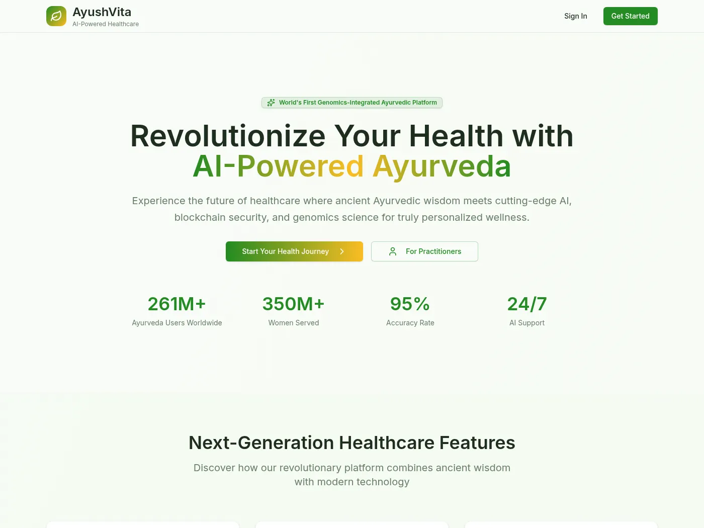 AyushVita: AI-Powered Blockchain Ayurvedic Healthcare Web Ecosystem