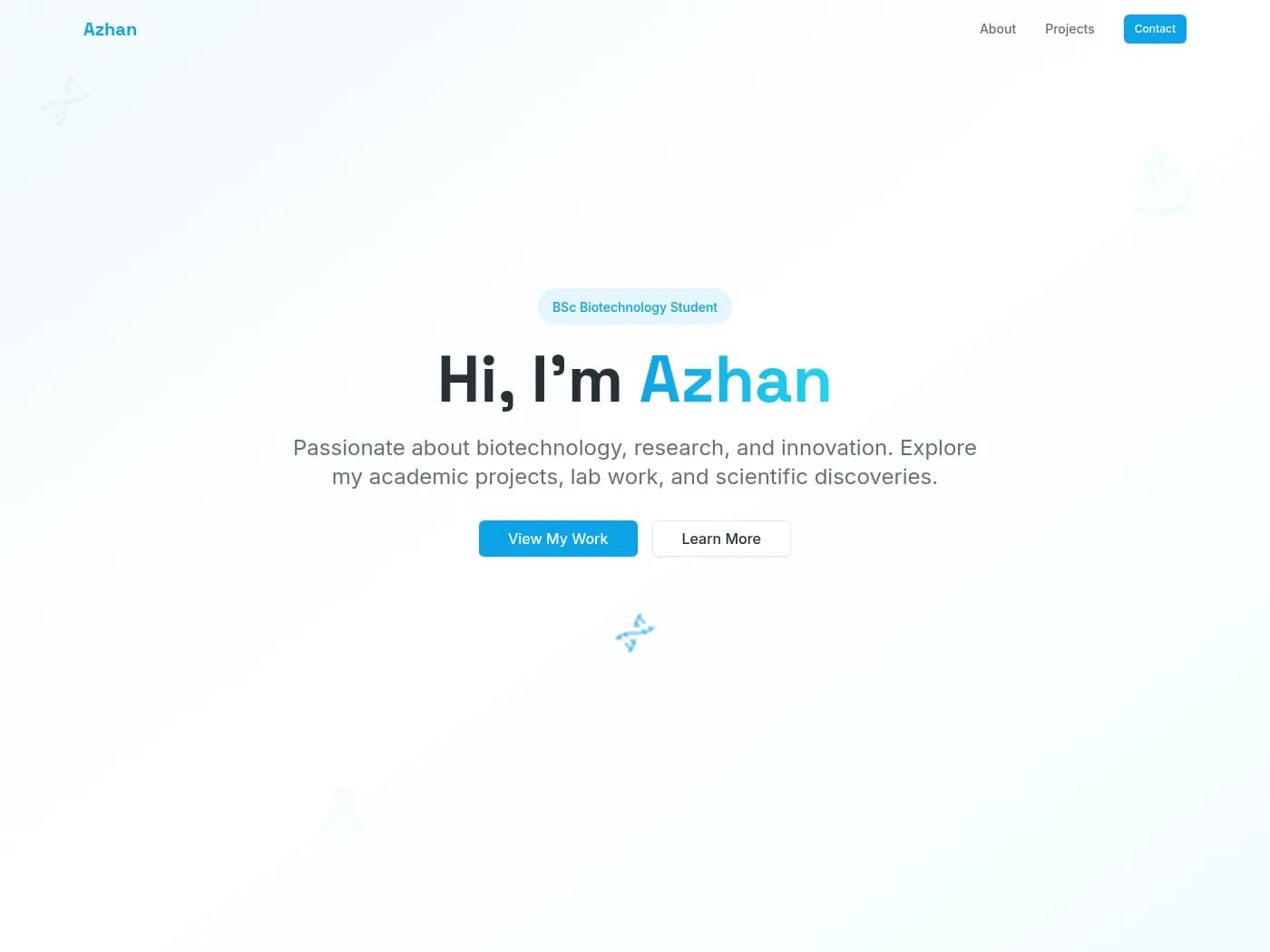 Azhan's Biotech Portfolio Website