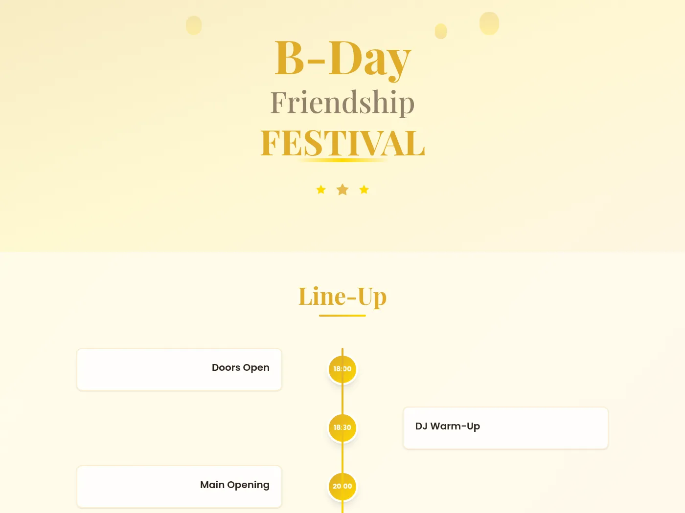 B-Day Friendship Festival Info Hub