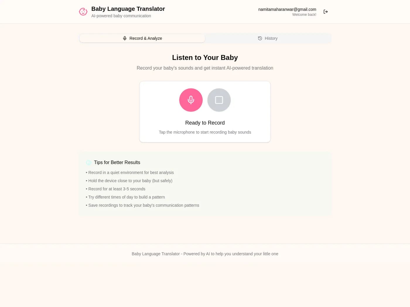 Baby Language Translator