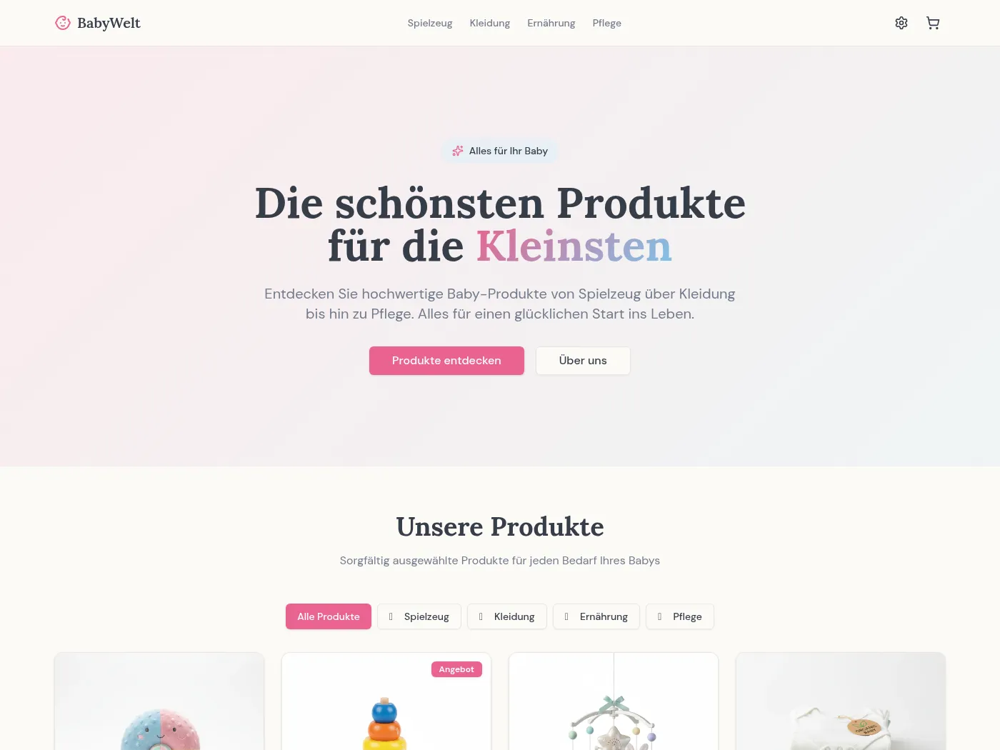 Baby Products E-Commerce Website