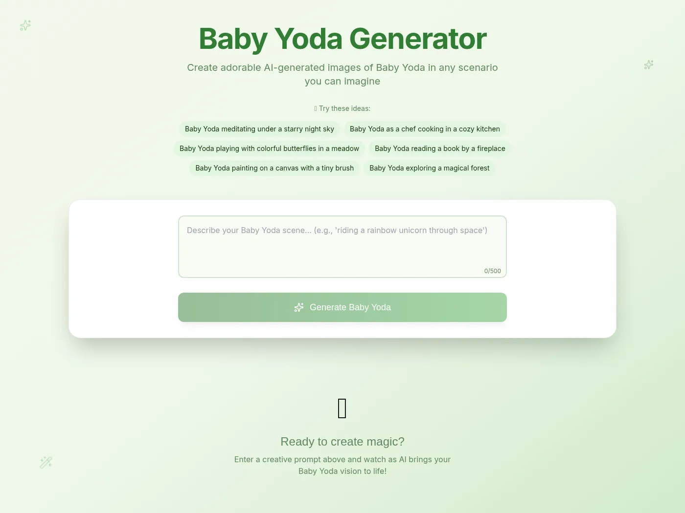 Baby Yoda Image Generator