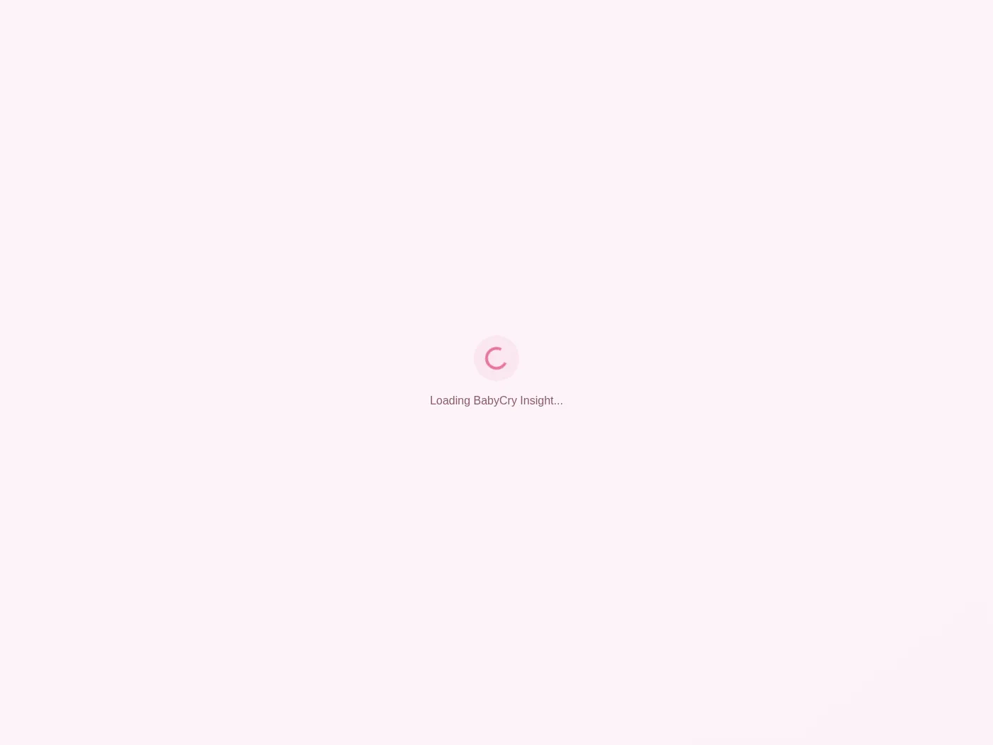 BabyCry Insight Dashboard