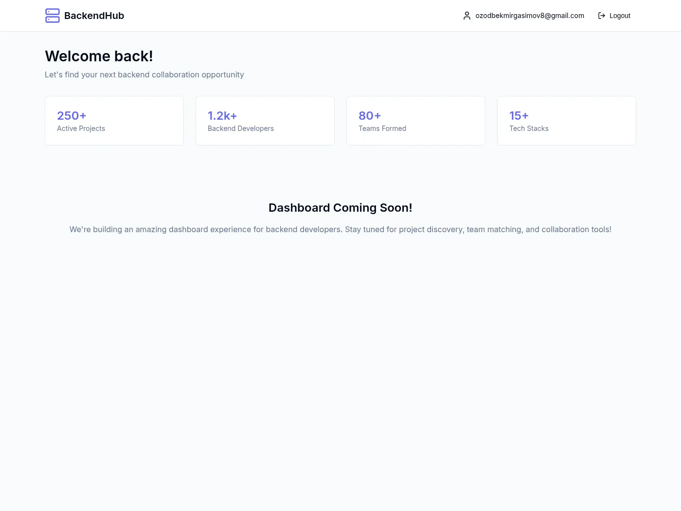 Backend Project Collaboration Platform