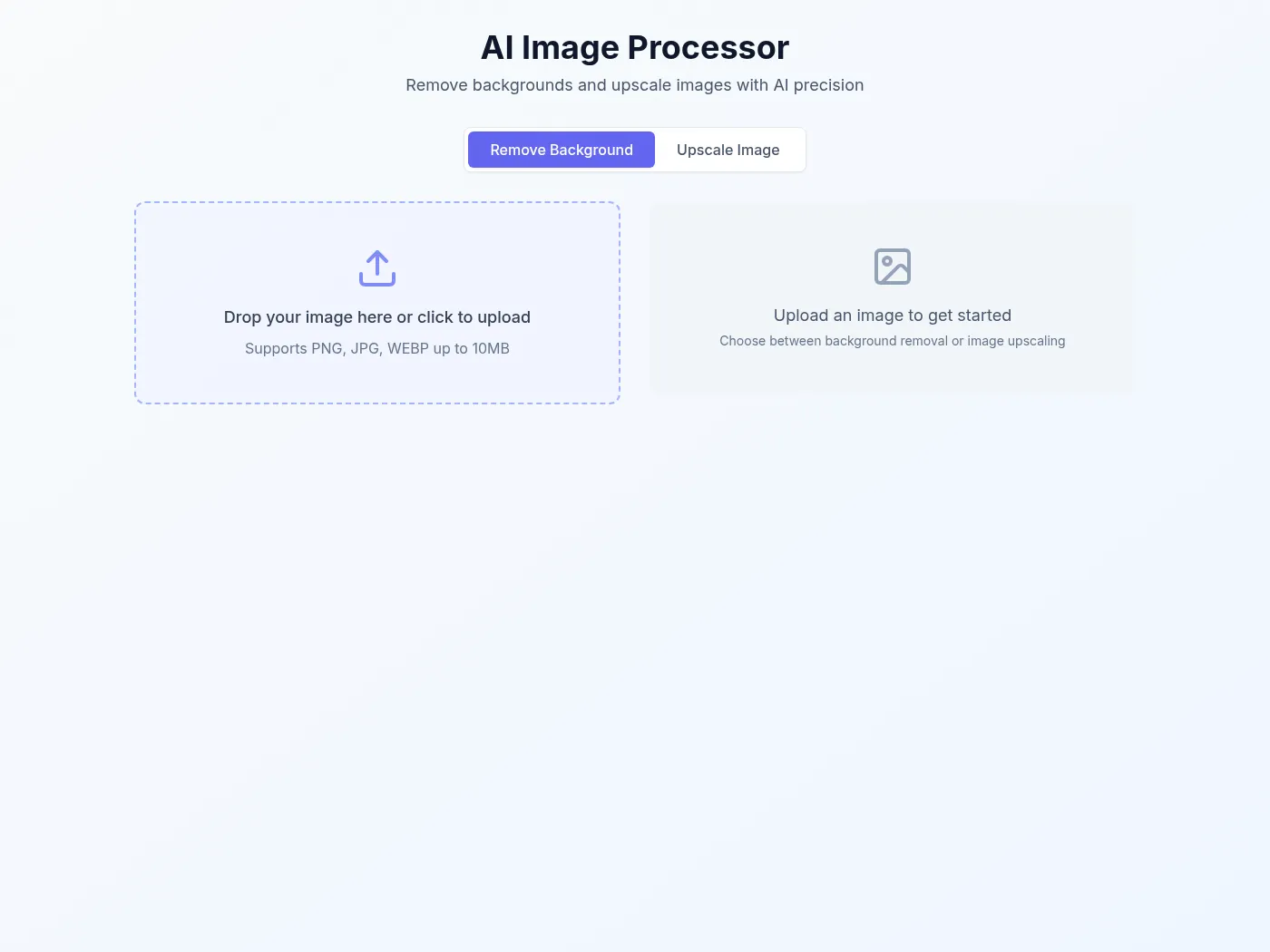 AI Background Upscaler and Remover