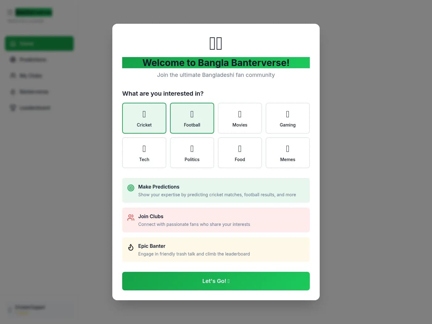 Bangla Banterverse: The Ultimate Fan Community & Prediction Platform