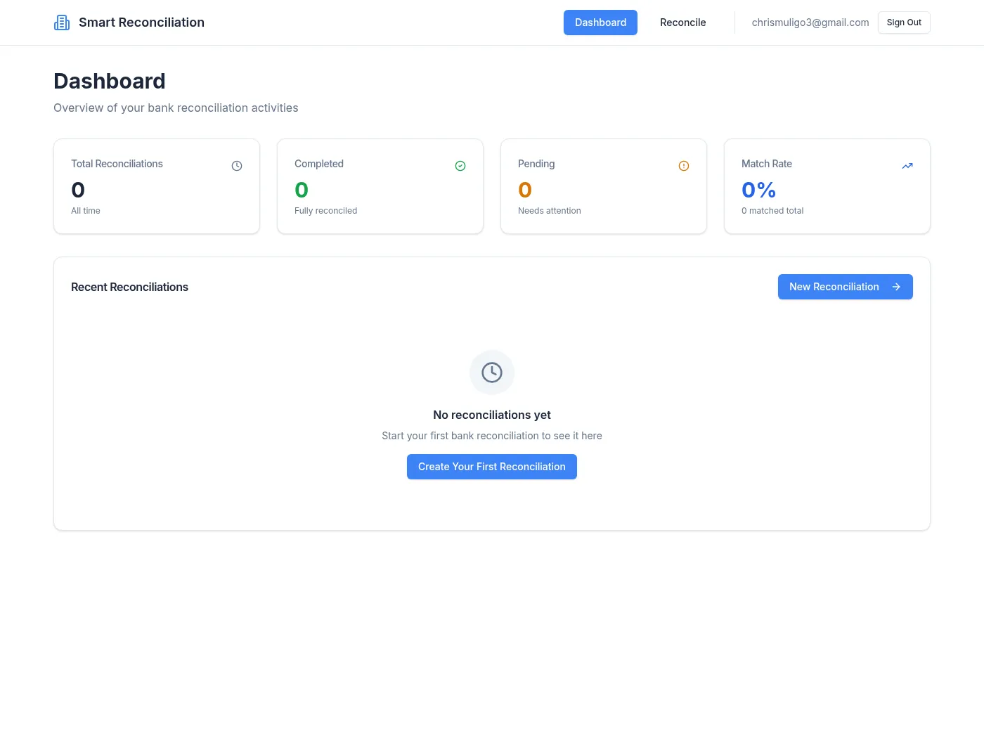 Smart Bank Reconciliation Website