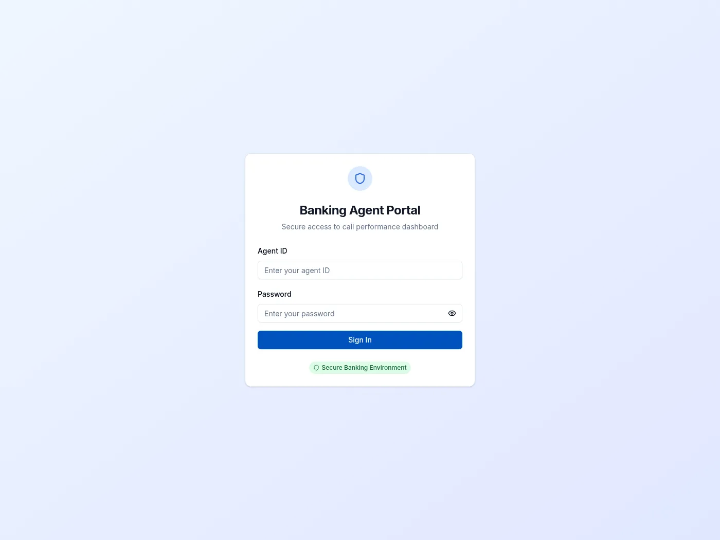 Banking Agent Performance Dashboard