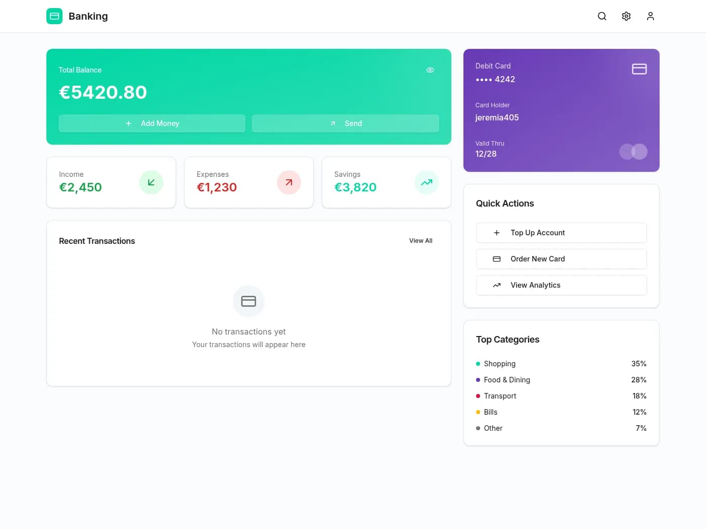 Next-Gen Banking App Inspired by N26