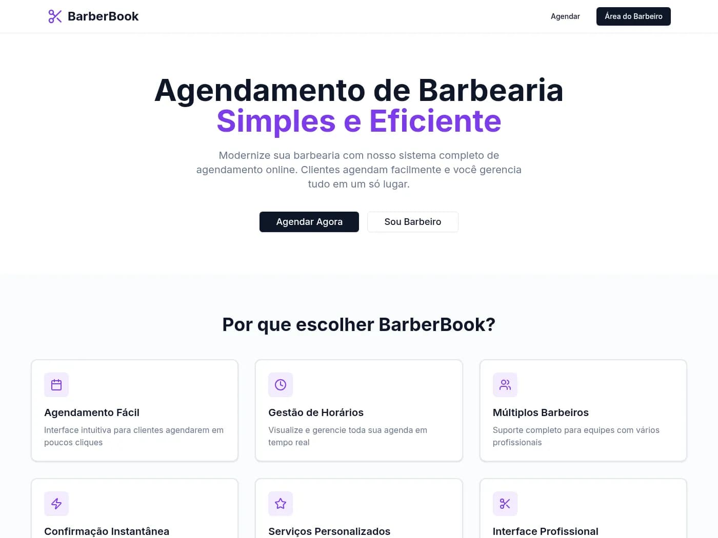 Barber Shop Appointment SaaS