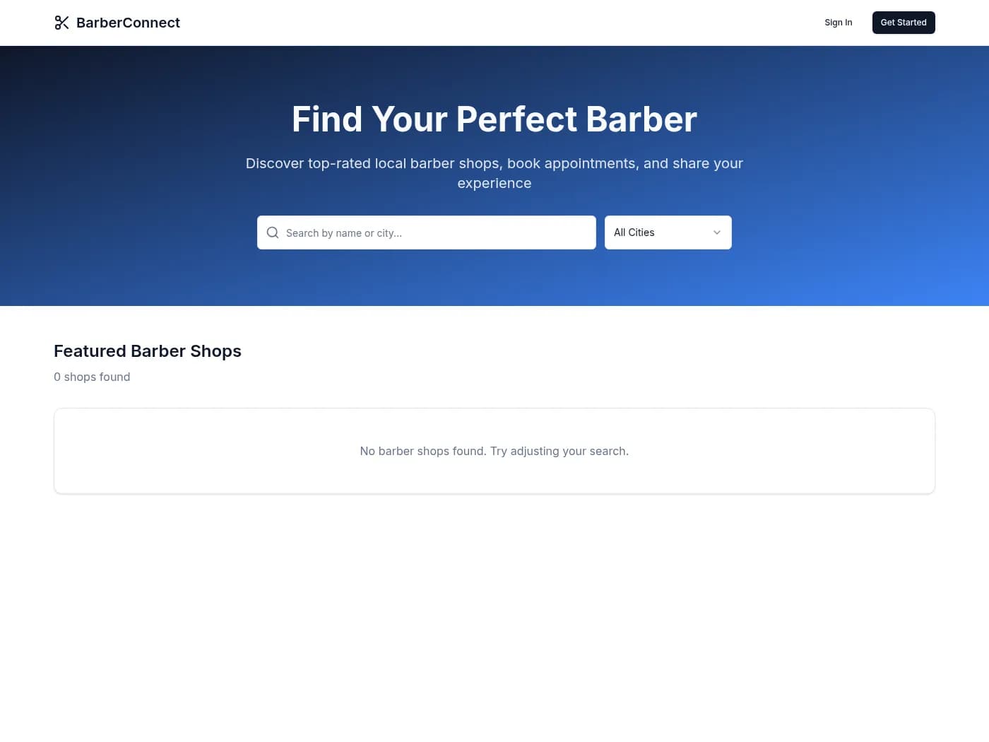 BarberConnect Marketplace Platform
