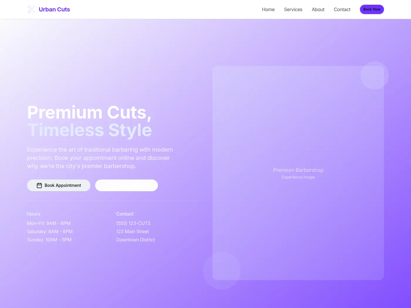 Barbershop Booking & Payment Website