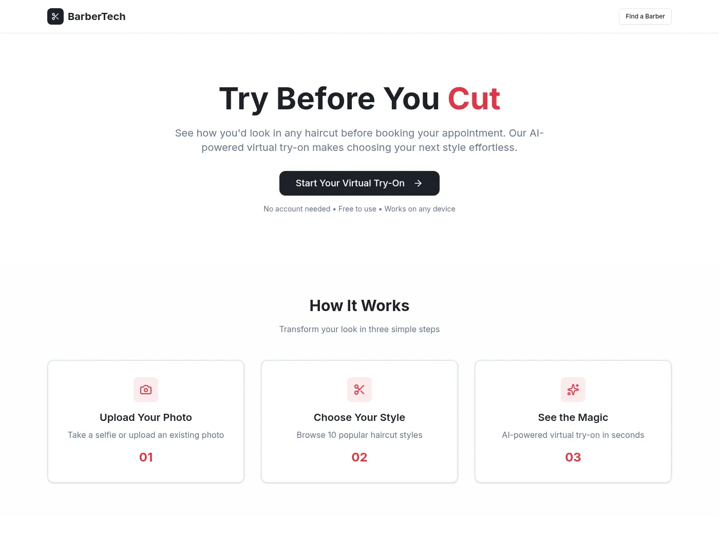Barbershop Virtual Try-On Web App