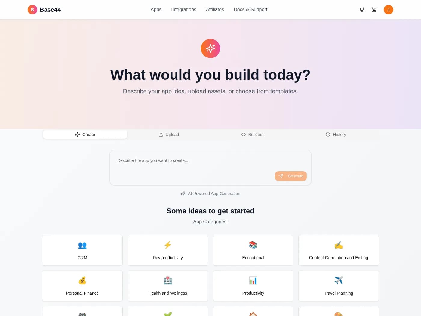 Base44: No-Code AI App Builder
