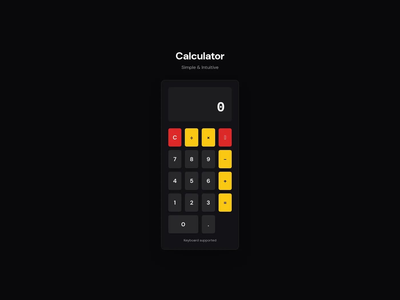 Basic Calculator App