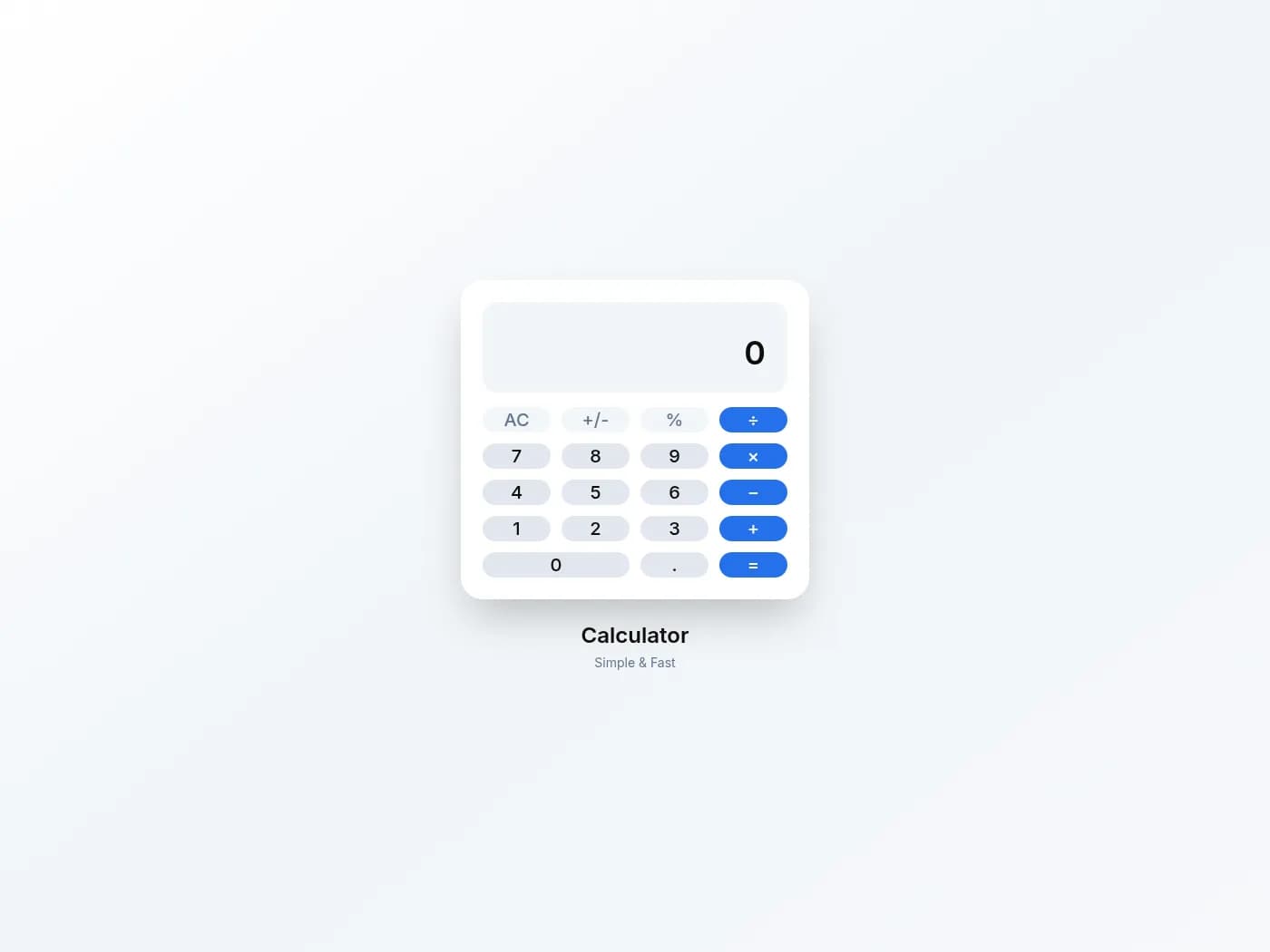 Basic Calculator App